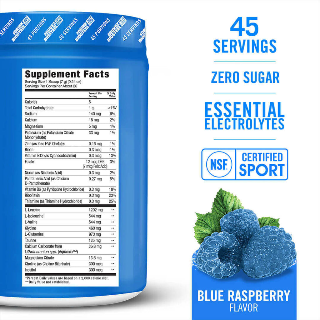 Biosteel Hydration Mix - Blue Raspberry | Top String Lacrosse