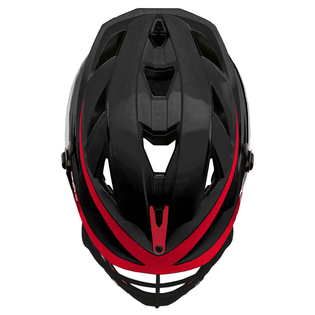 Cascade XRS Pro Helmet - Black Shell - Black Mask - Red Visor - Red ...