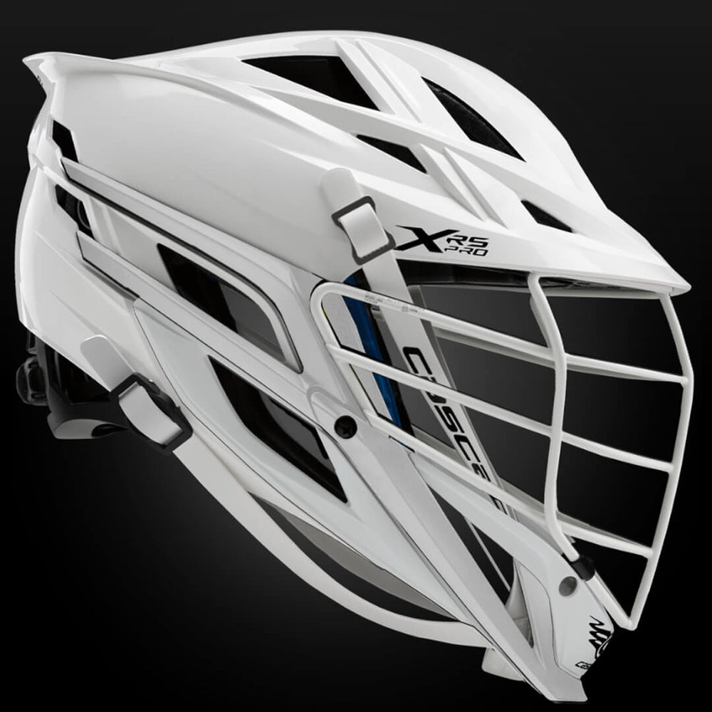Cascade XRS Pro Lacrosse Helmet Quick Clip - White Shell - White ...