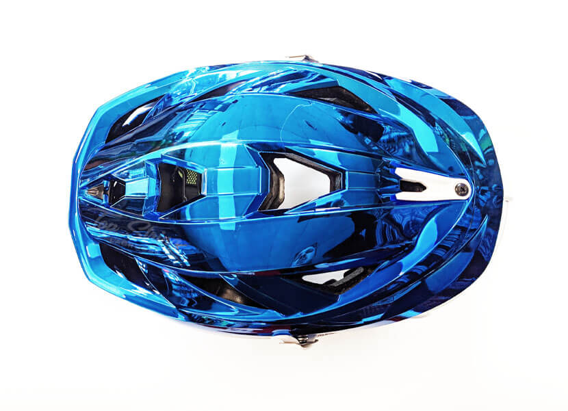 Cascade XRS Pro Helmet - Royal Blue Chrome Shell - White Mask - White ...
