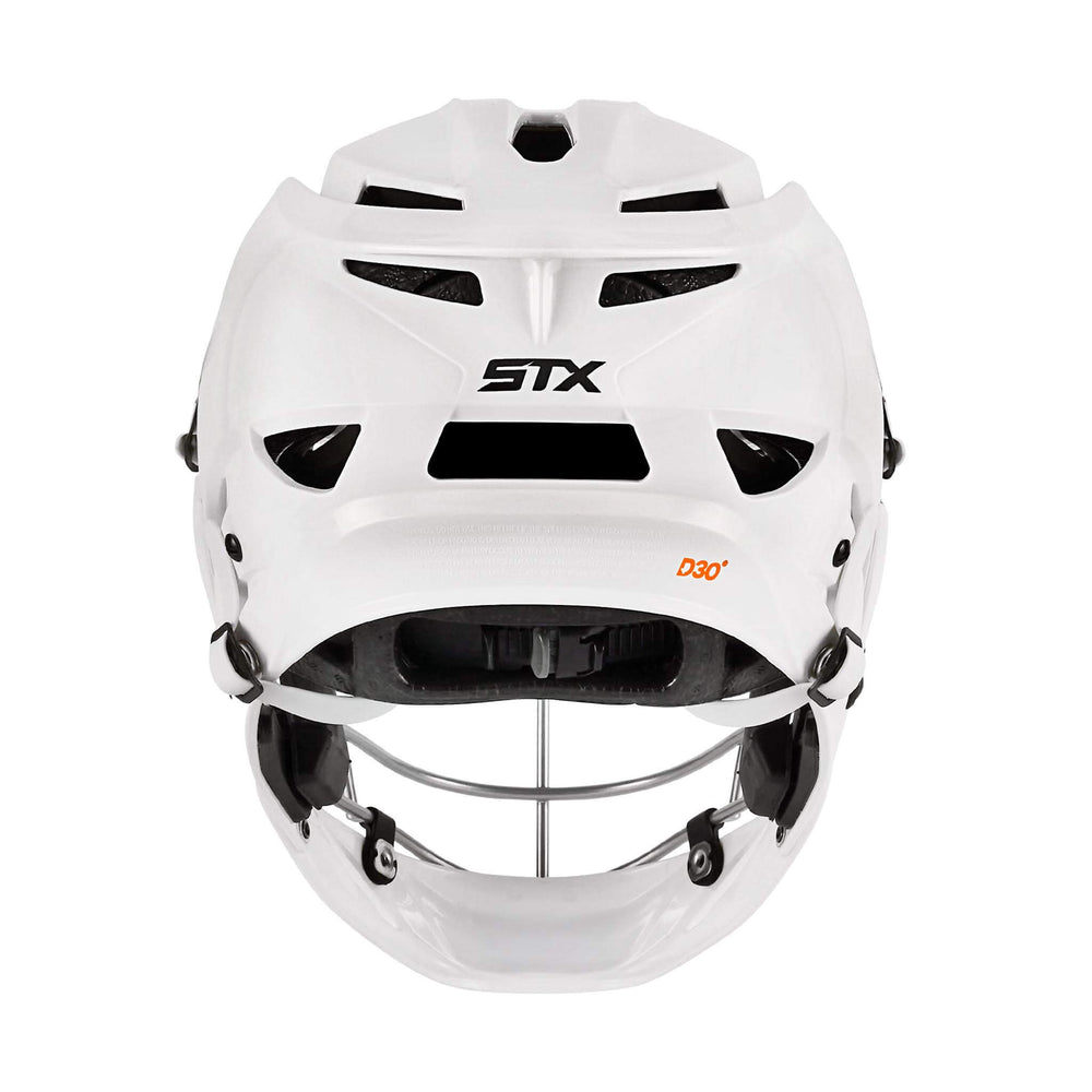 STX Aero Lacrosse Helmet - White Shell - Silver Mask | Top String Lacrosse